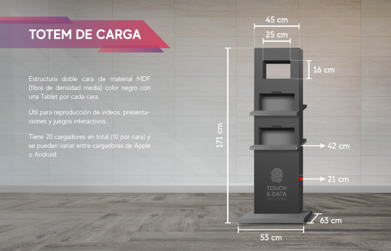 Arriendo & Venta de Totem Interactivo Publicitario - Touch Data - Chile